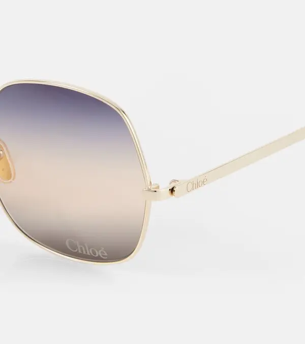 Chloé Aly Oversized Sunglasses - Multicoloured
