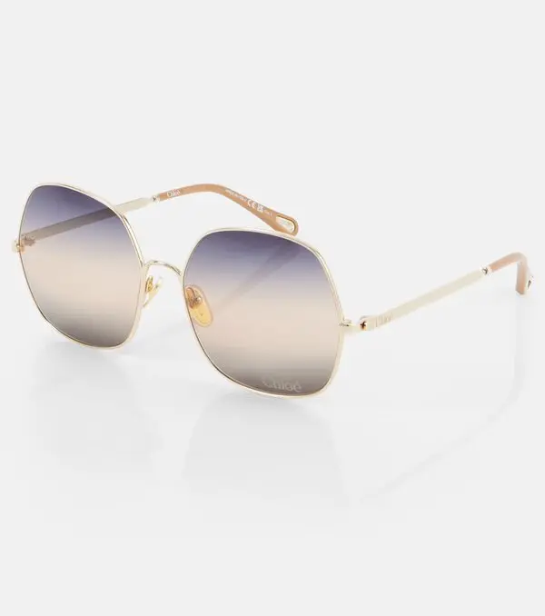 Chloé Aly Oversized Sunglasses - Multicoloured