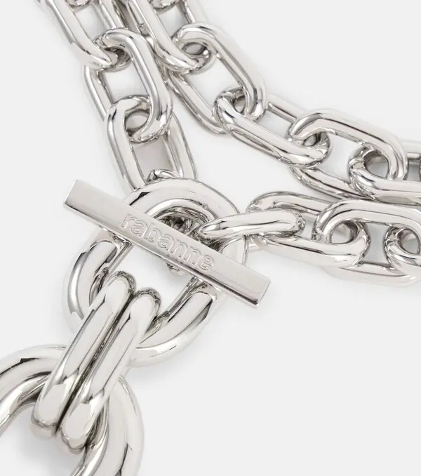 Rabanne Double Xl Chain Necklace - Silver