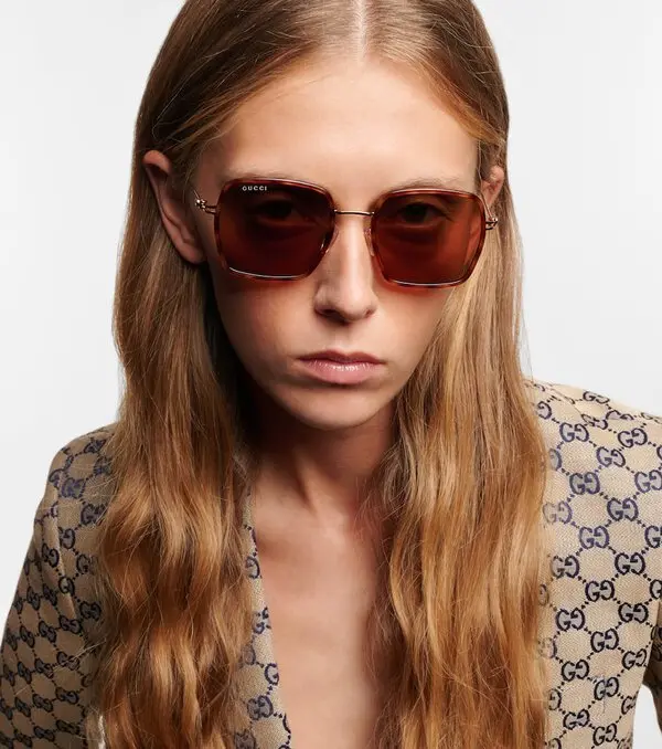 Gucci Logo Square Sunglasses