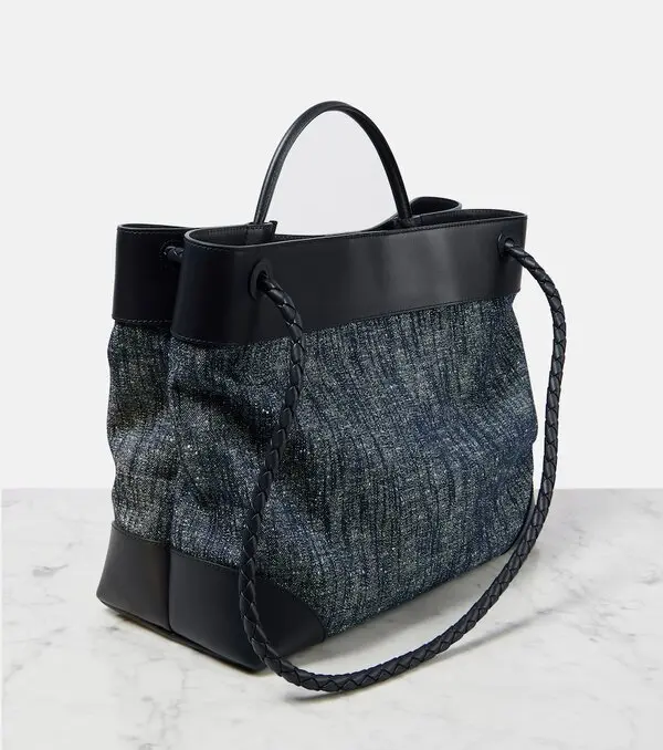 Bottega Veneta Andiamo Large Tote Bag - Blue