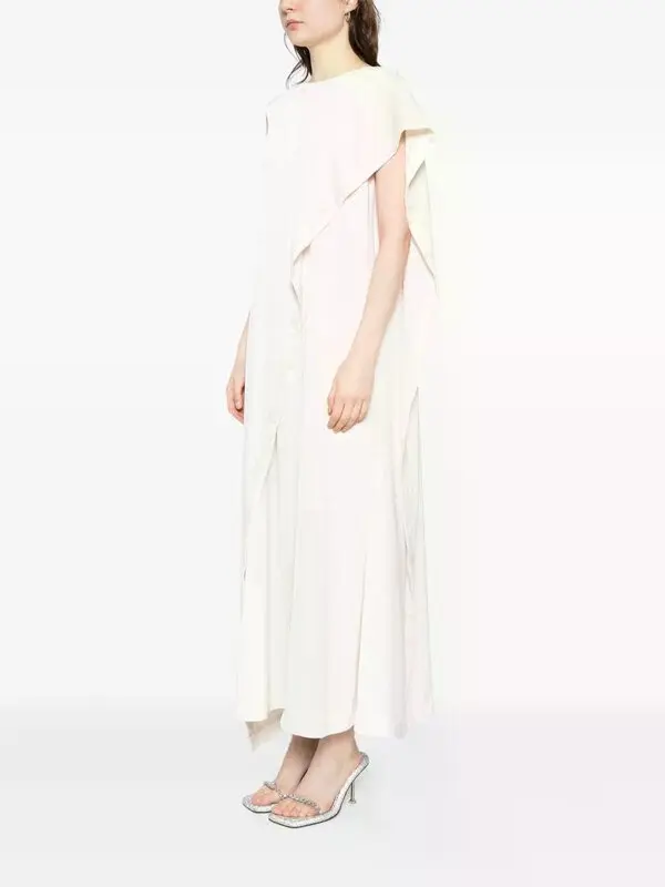 SHATHA ESSA Embellished Asymmetric Draped Dress