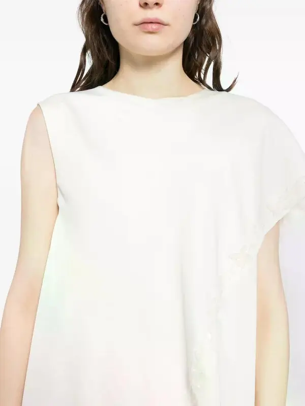SHATHA ESSA Embellished Asymmetric Draped Dress