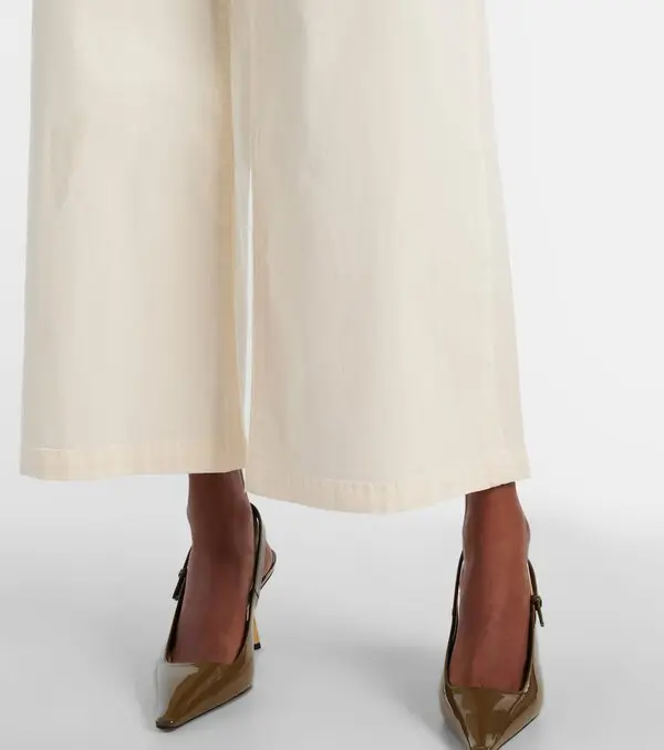 Ag Caden Wide-leg Twill Pants