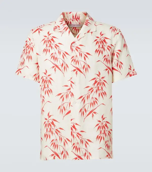 Orlebar Brown Hibbert Printed Linen Shirt