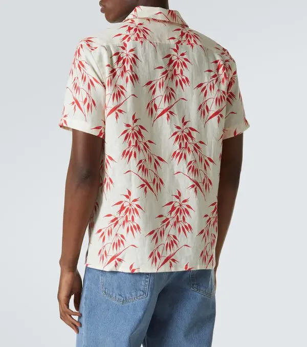 Orlebar Brown Hibbert Printed Linen Shirt