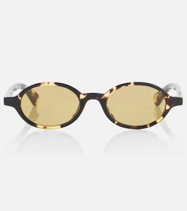Bottega Veneta Oval Sunglasses - Brown