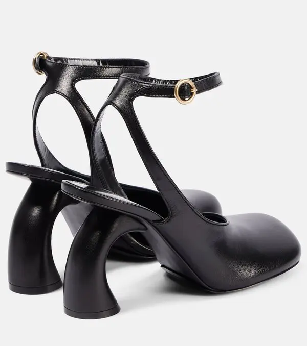 Dries Van Noten 95 Leather Pumps - Black