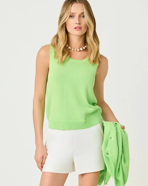 LILLY PULITZER Amalia Sweater Tank - Pistachio Macaron