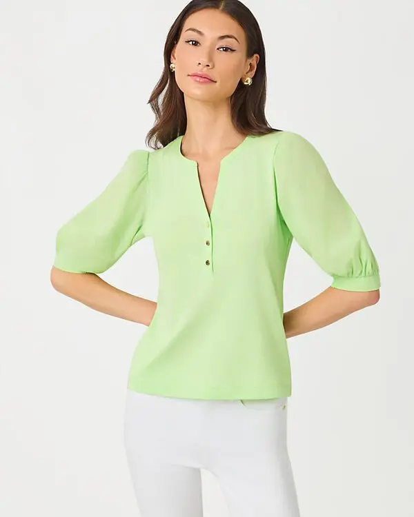 LILLY PULITZER Ronson Knit Top - Pistachio Macaron