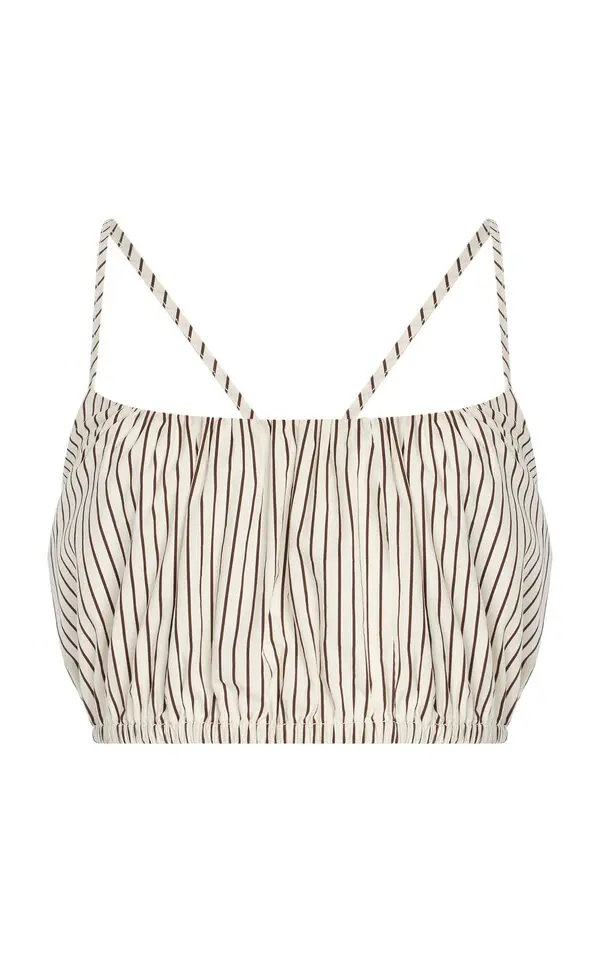 Staud Hammock Striped Top - Ivory