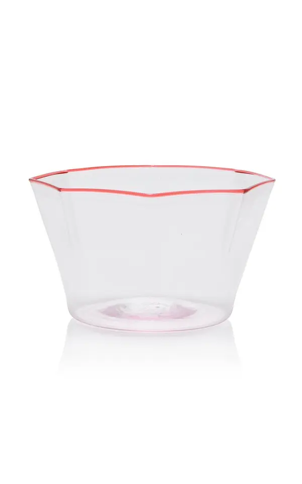 MODA DOMUS Riviera Murano Glass Bowl - Pink