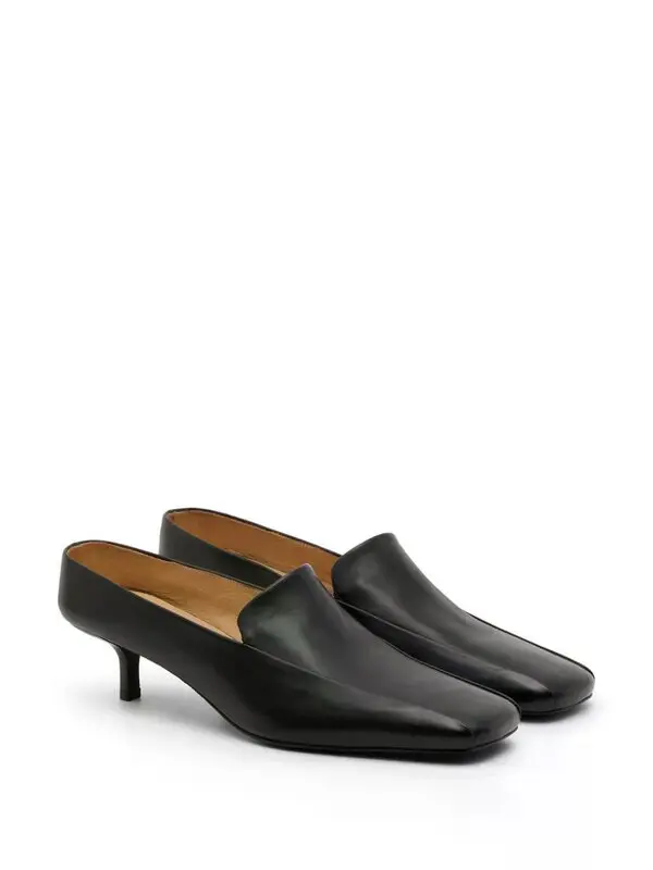 Marsèll Spazzola Brushed-leather Mules - Black