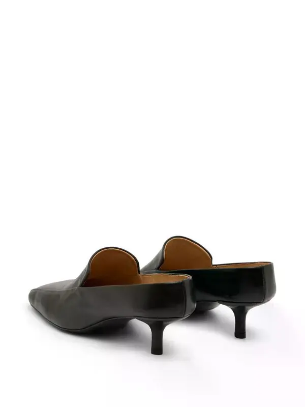 Marsèll Spazzola Brushed-leather Mules - Black