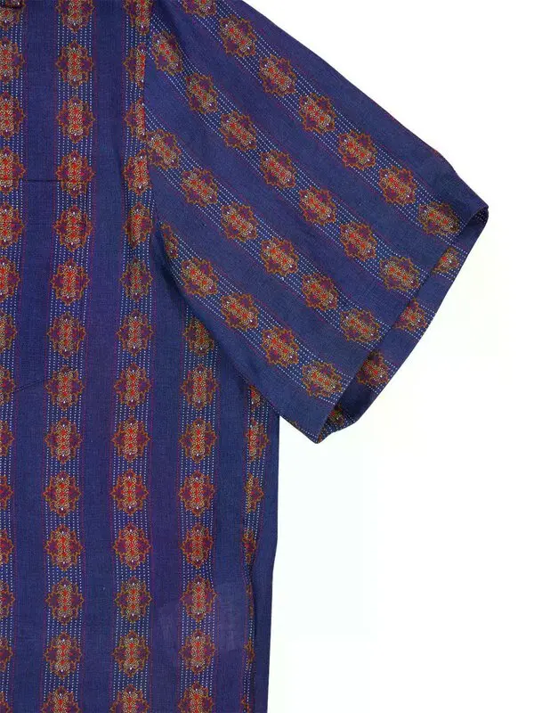 Valentino Garavani Voyage Imaginaire Bowling Linen Shirt - Blue