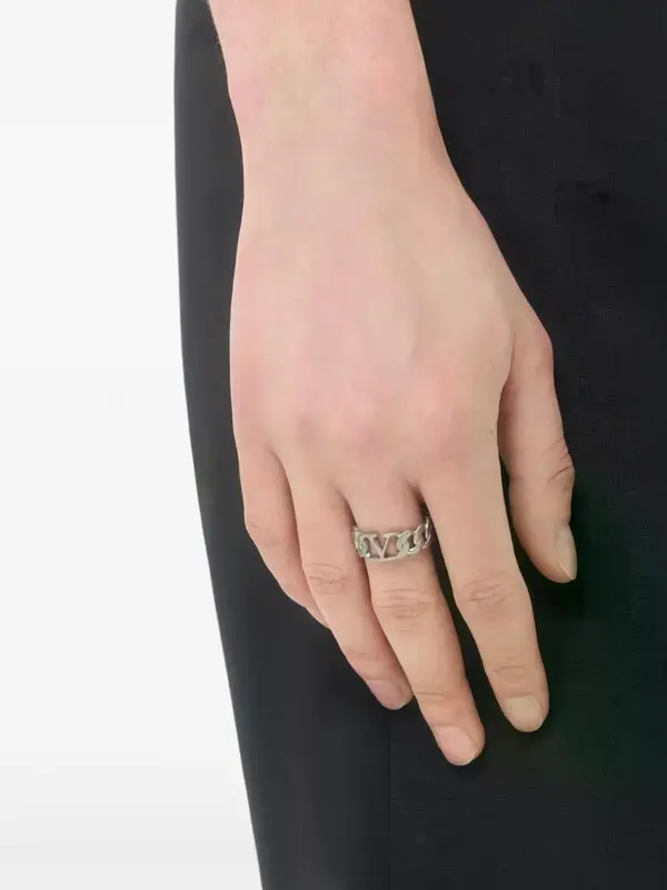Valentino Garavani Vlogo Signature Metal Ring