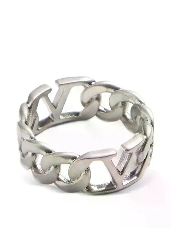 Valentino Garavani Vlogo Signature Metal Ring