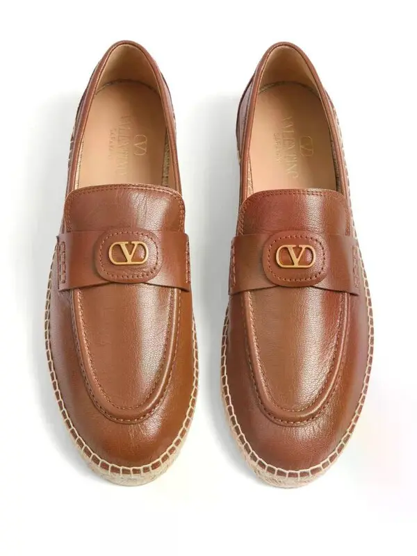 Valentino Garavani Palm Avenue Loafers - Brown