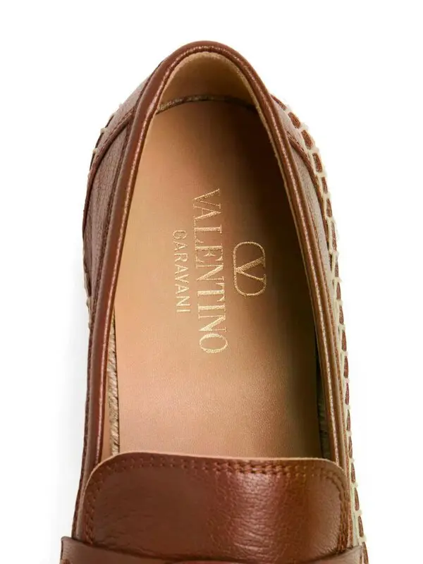 Valentino Garavani Palm Avenue Loafers - Brown
