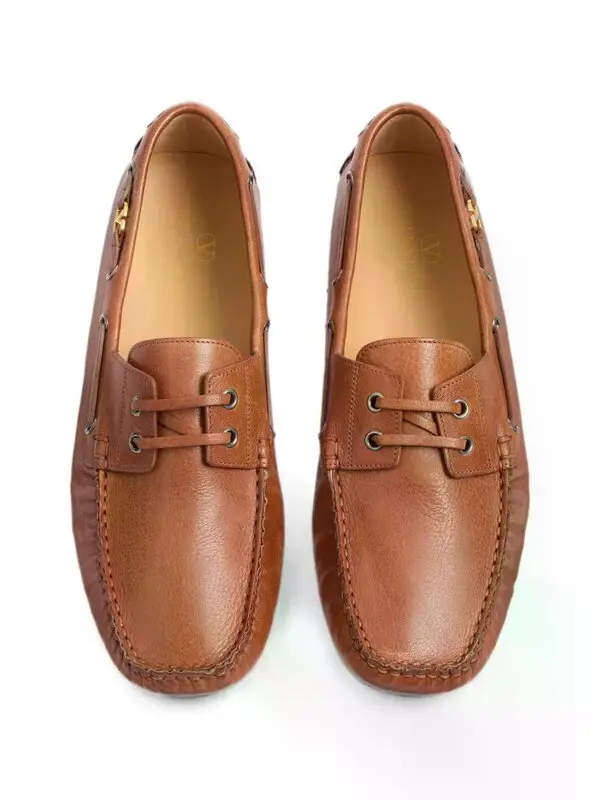 Valentino Garavani Fastaway Driver Loafers - Brown