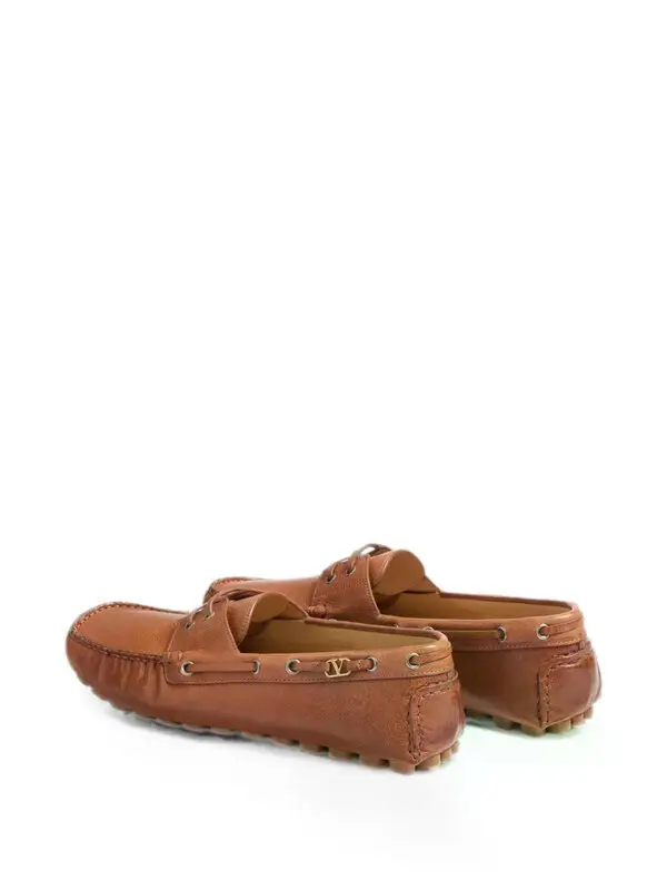 Valentino Garavani Fastaway Driver Loafers - Brown