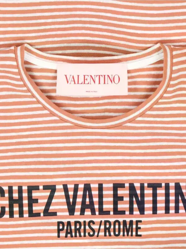 Valentino Garavani Logo-print Striped T-shirt