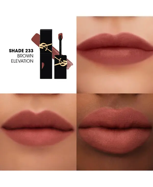 Saint Laurent The Inks Blurring Matte Liquid Lip Stain - Brown Elevation