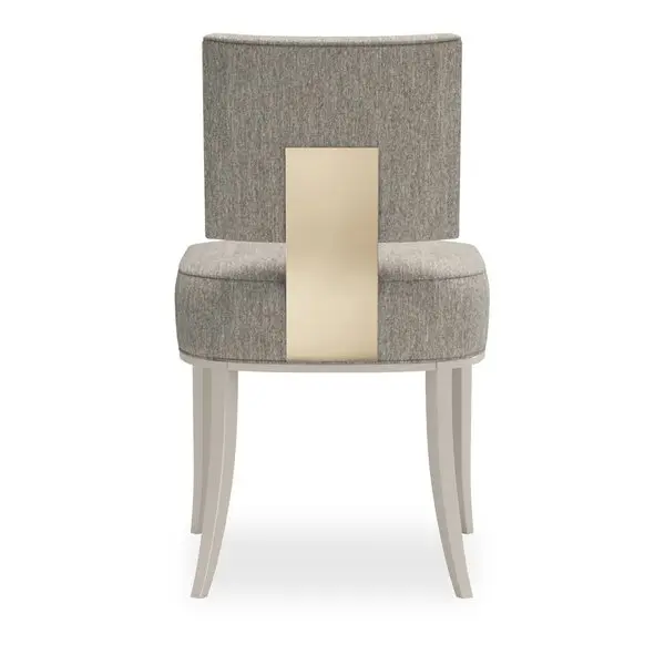 CARACOLE Reserved Seating Side Chair Light Gray - Light Gray/soft Silver