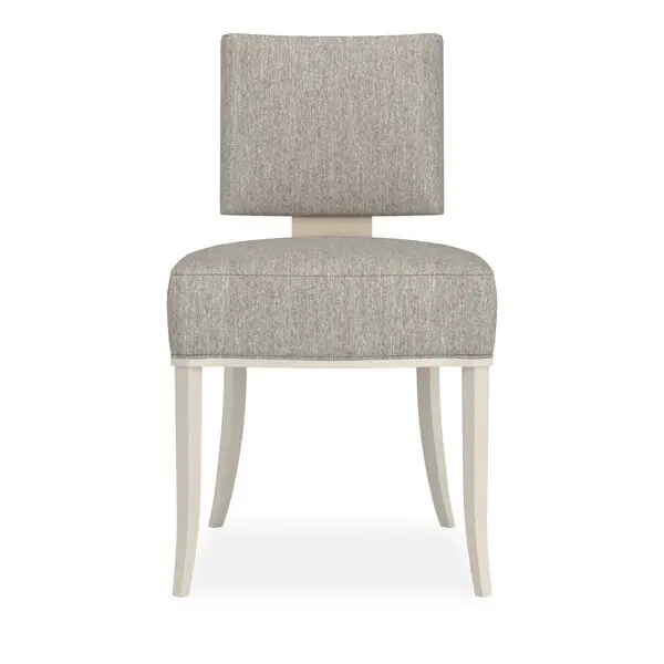 CARACOLE Reserved Seating Side Chair Warm Gray