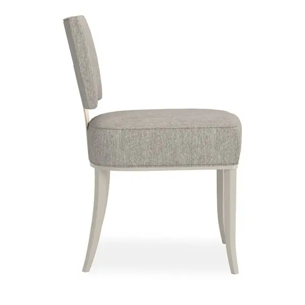CARACOLE Reserved Seating Side Chair Warm Gray