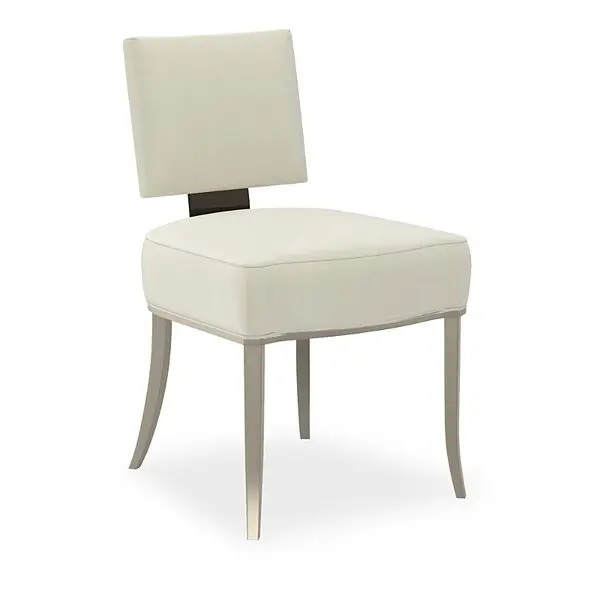 CARACOLE Reserved Seating Side Chair Cream - Cream/soft Silver