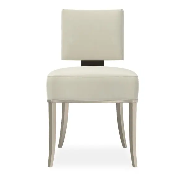 CARACOLE Reserved Seating Side Chair Cream - Cream/soft Silver