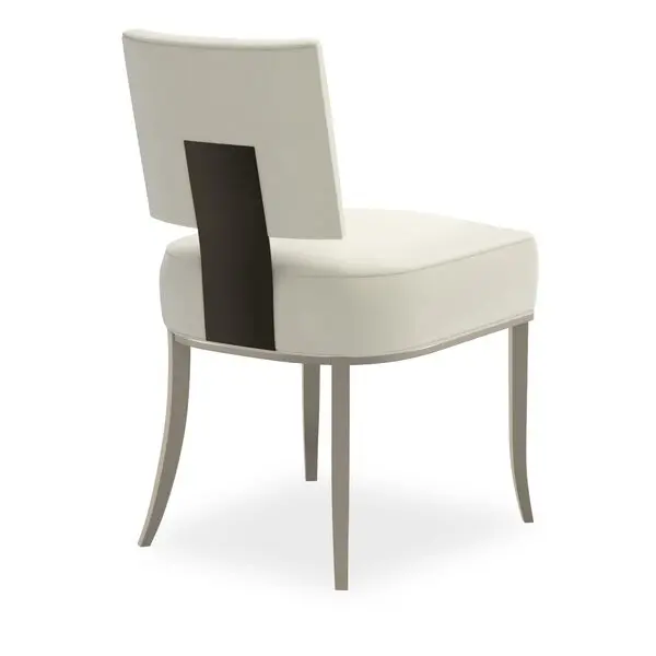 CARACOLE Reserved Seating Side Chair Cream - Cream/soft Silver