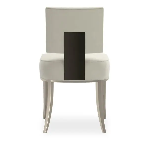 CARACOLE Reserved Seating Side Chair Cream - Cream/soft Silver