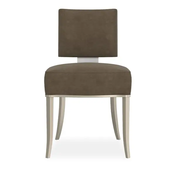 CARACOLE Reserved Seating Side Chair Dark Brown