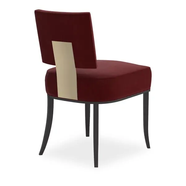 CARACOLE Reserved Seating Side Chair Red