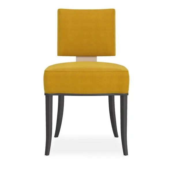 CARACOLE Reserved Seating Side Chair Yellow