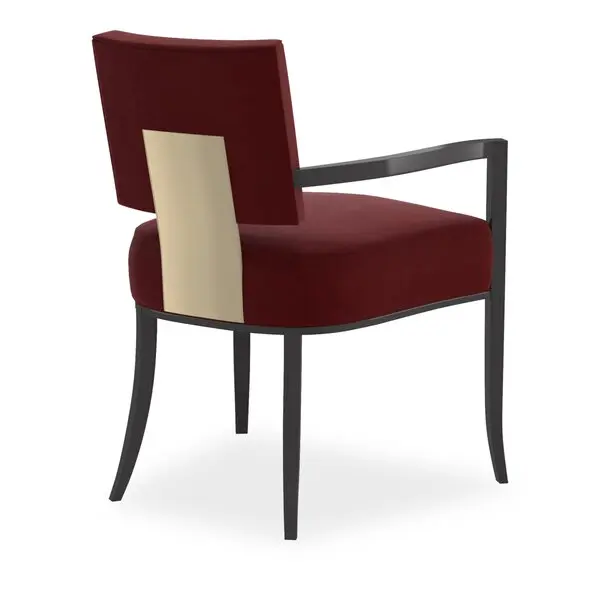 CARACOLE Reserved Seating Arm Chair Red