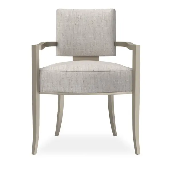 CARACOLE Reserved Seating Arm Chair Light Gray