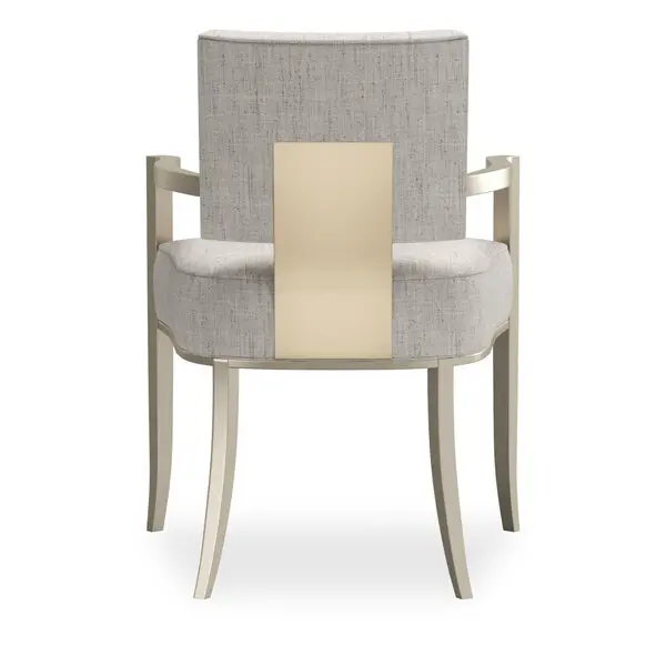 CARACOLE Reserved Seating Arm Chair Light Gray