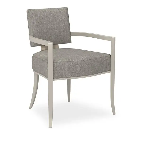CARACOLE Reserved Seating Arm Chair Warm Gray