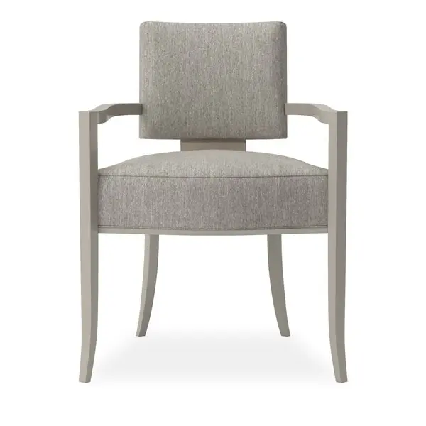 CARACOLE Reserved Seating Arm Chair Warm Gray