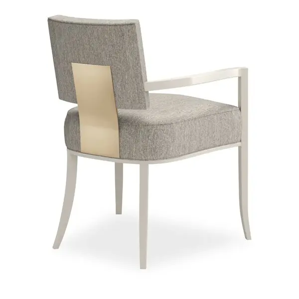 CARACOLE Reserved Seating Arm Chair Warm Gray