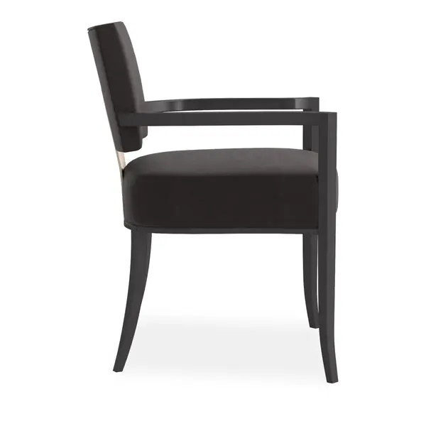 CARACOLE Reserved Seating Arm Chair Black