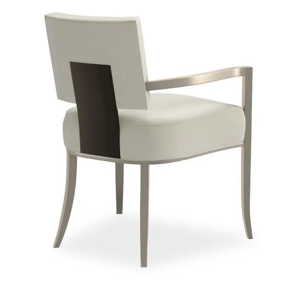 CARACOLE Reserved Seating Arm Chair Cream - Cream/soft Silver