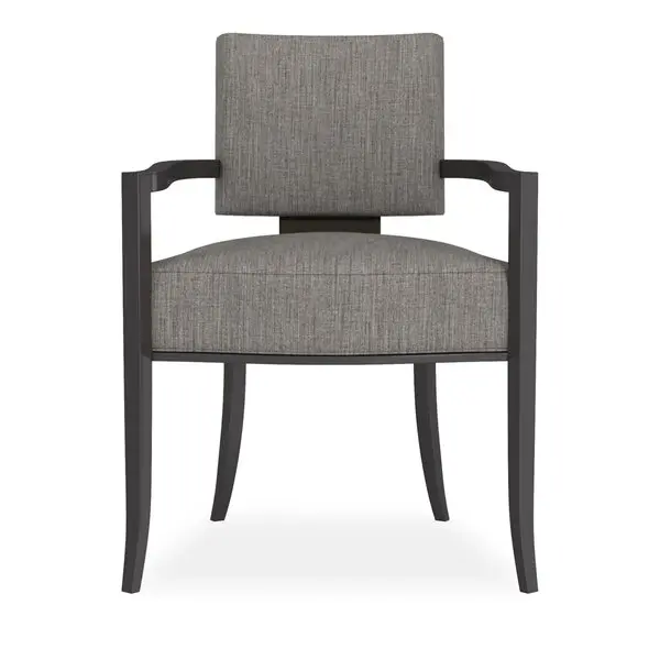 CARACOLE Reserved Seating Arm Chair Dark Gray