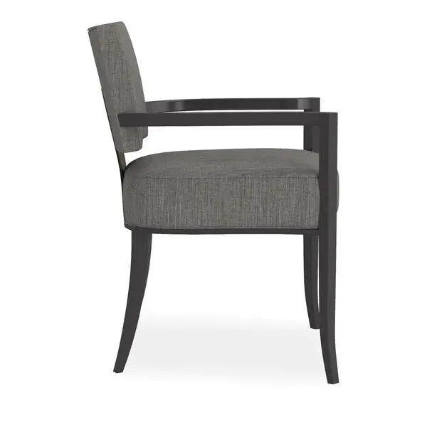 CARACOLE Reserved Seating Arm Chair Dark Gray