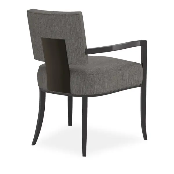 CARACOLE Reserved Seating Arm Chair Dark Gray