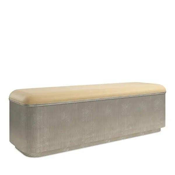 CARACOLE For The Love Of Bed Bench, Oracle - Oracle/gold Fabric