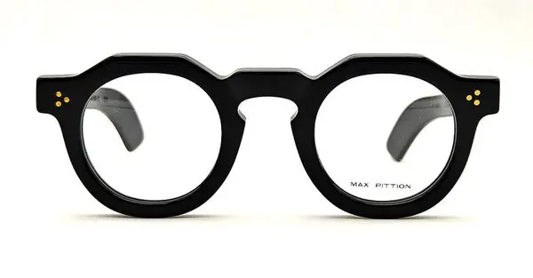 MAX PITTION Full Rim Eyeglasses - Black